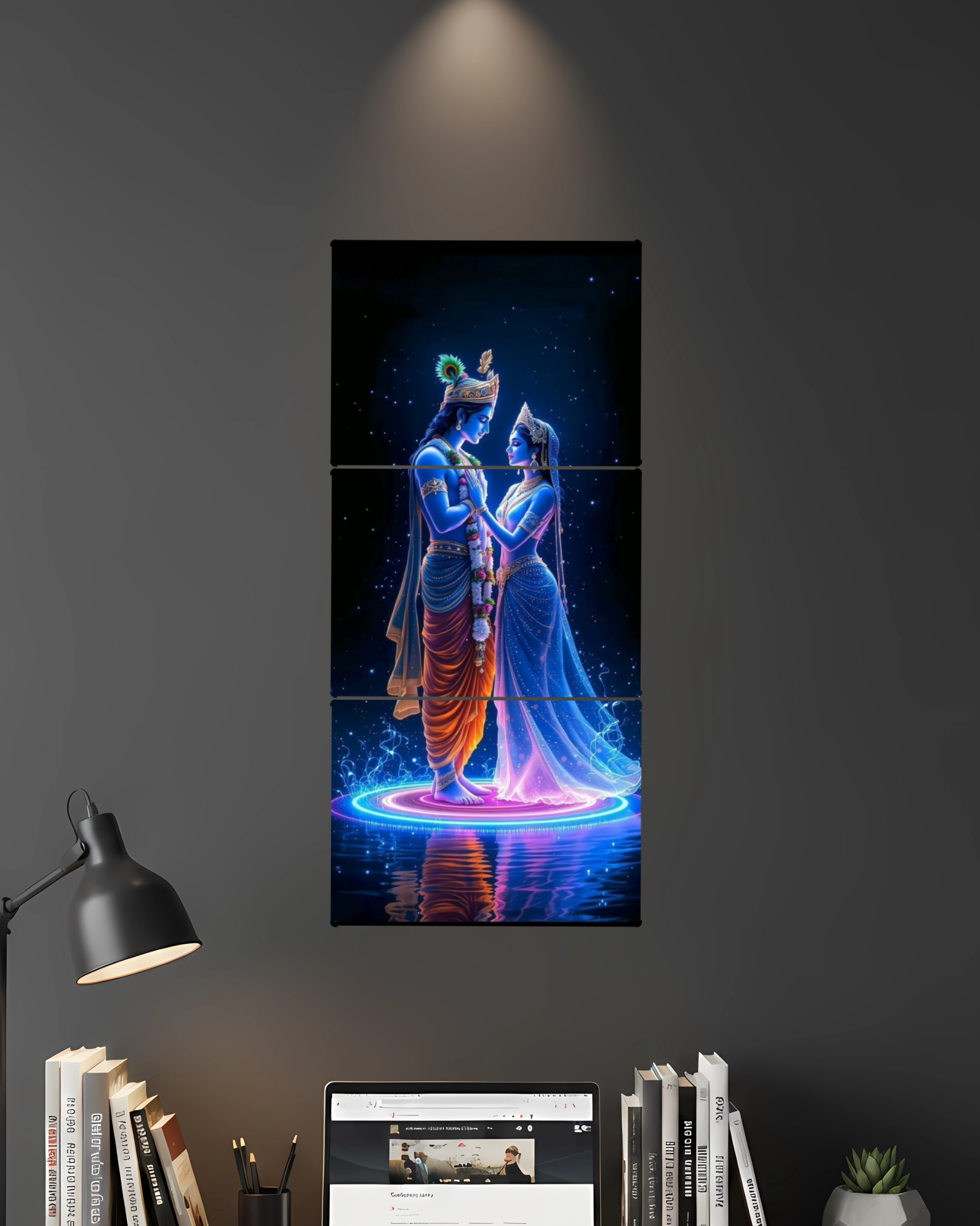 Radha Krishna D4 Split Poster – Wall Art Poster – Befikree
